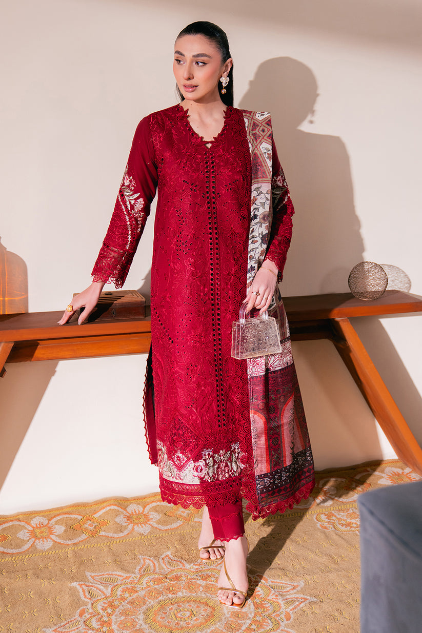 Neeshay Symphony Lawn'25 (Scarlet) – Tradition Stores