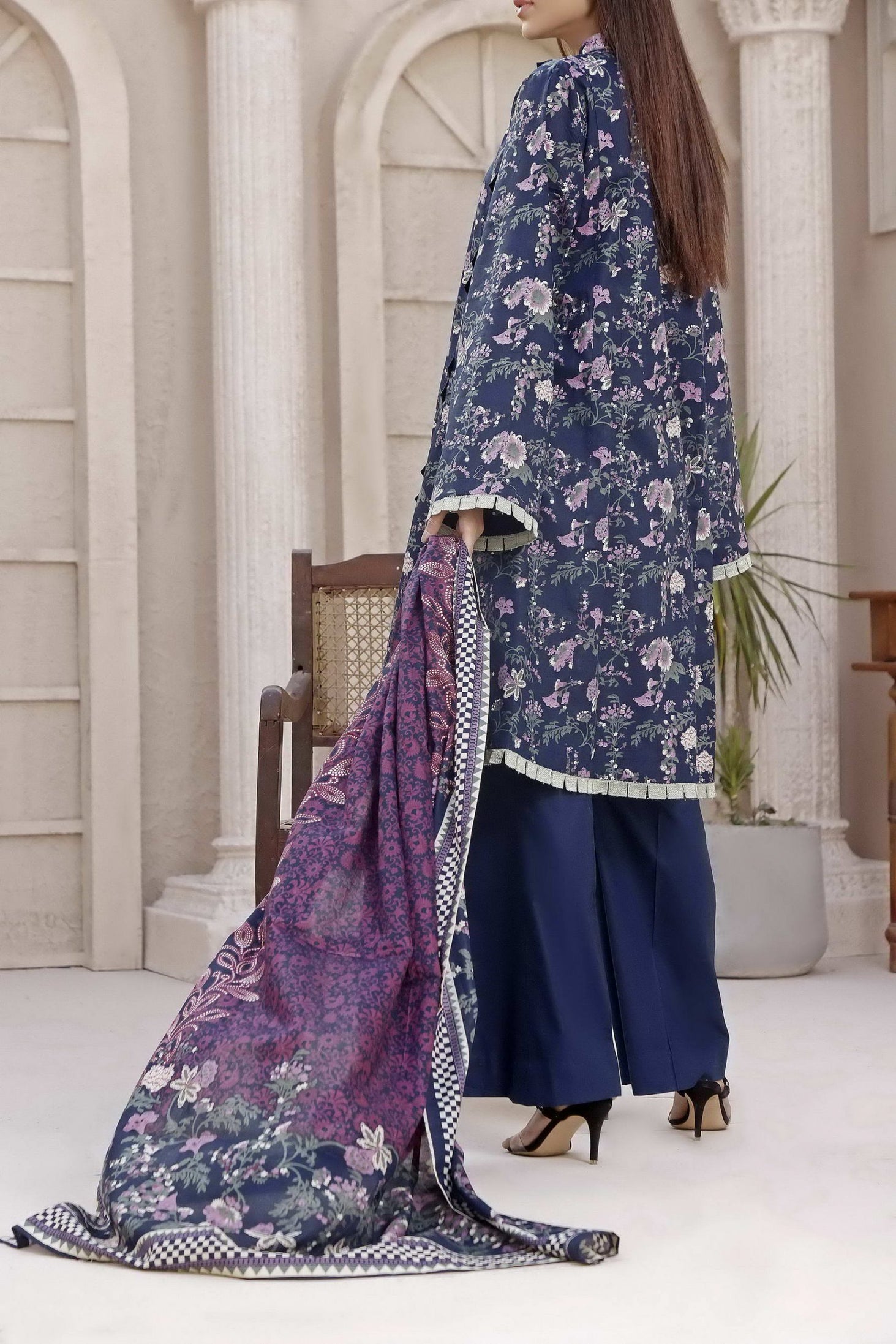 Signature Series Lawn`22 D#2627 Nevy Blue – Tradition Stores