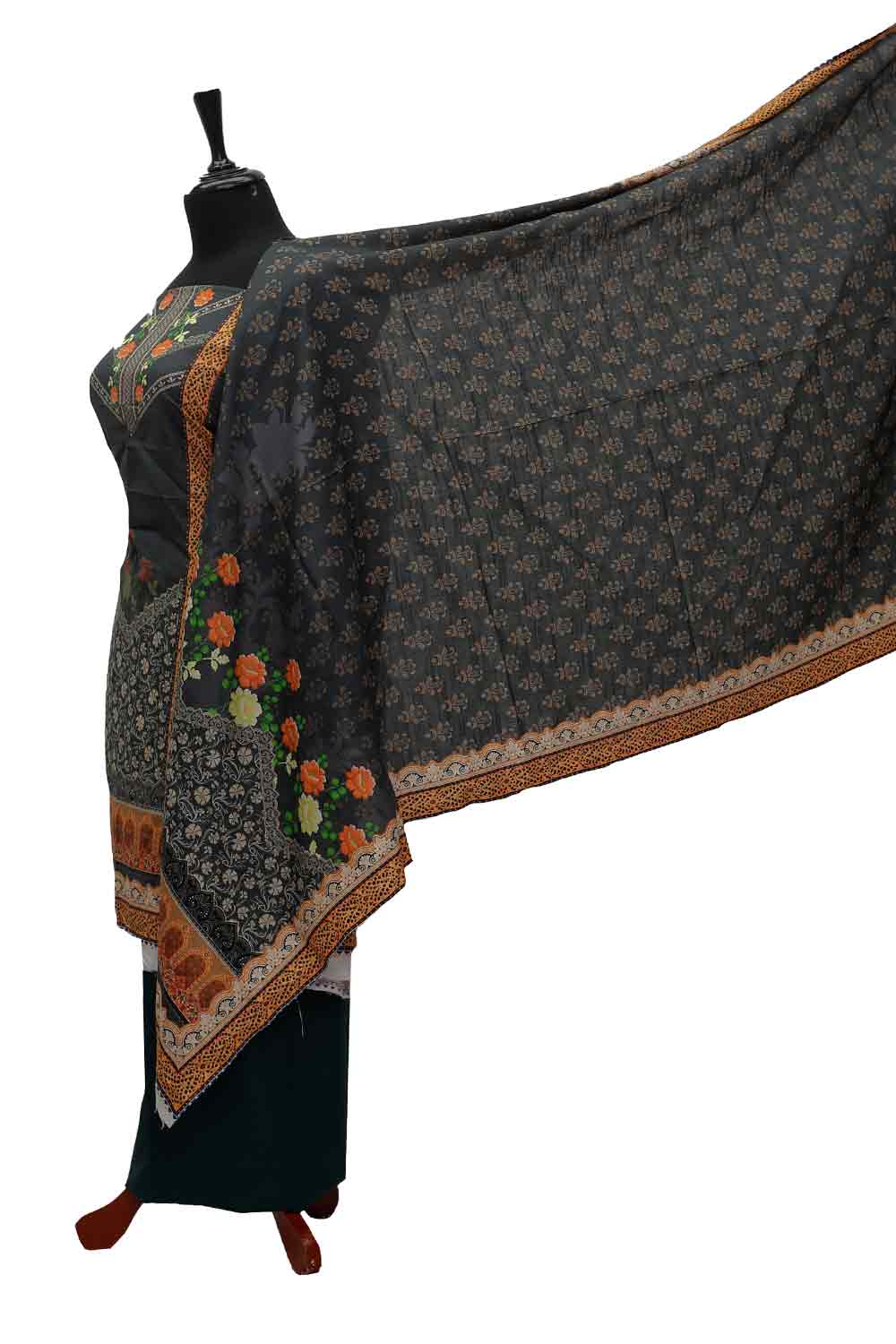 AL-Rauf Print Khaddar'21 D#20889 D Grey – Tradition Stores