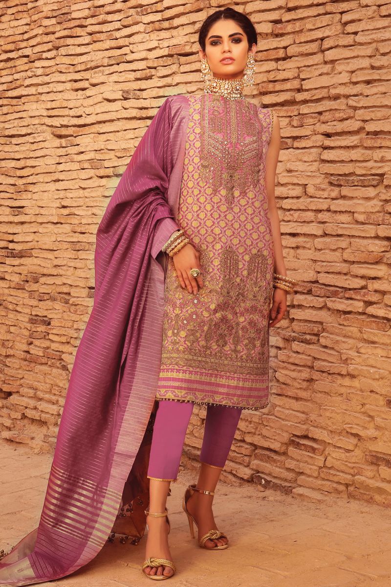 Al karam Festive Collection'21 FC#08 Pink – Tradition Stores