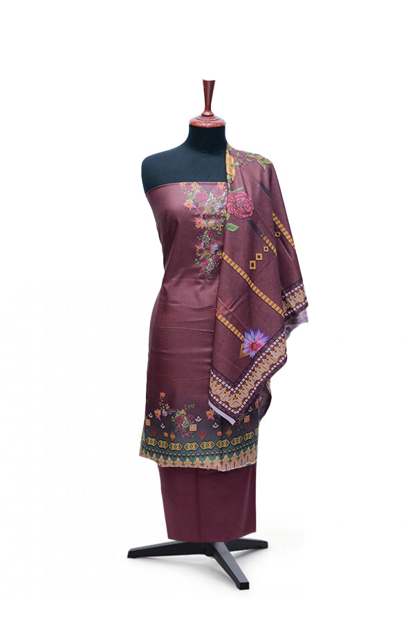 Ayzel Fatima Digital Dhanak'24 D#03 (Maroon) – Tradition Stores