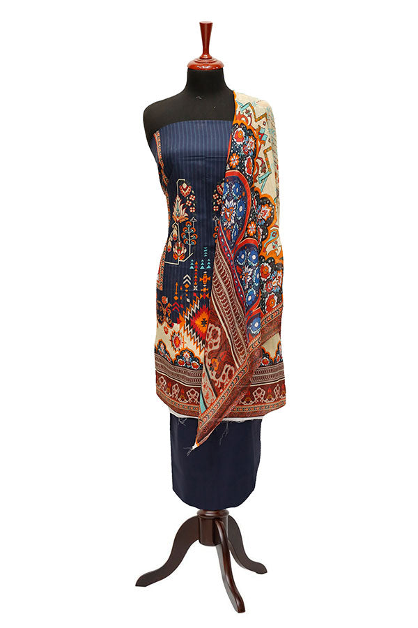 Colorita D/Lawn C/Dupatta`23 D#17133 N Blue – Tradition Stores