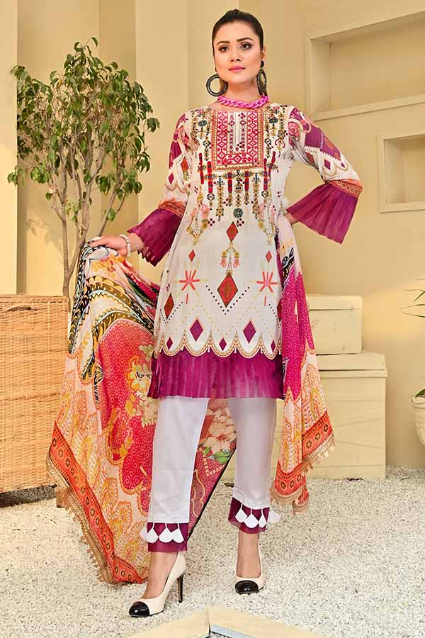 Feroza S/S Lawn`21 F#7 – Tradition Stores