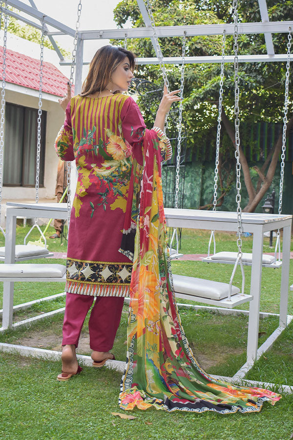 Fiza Noor Miraaj Lawn`22 FN#01 – Tradition Stores