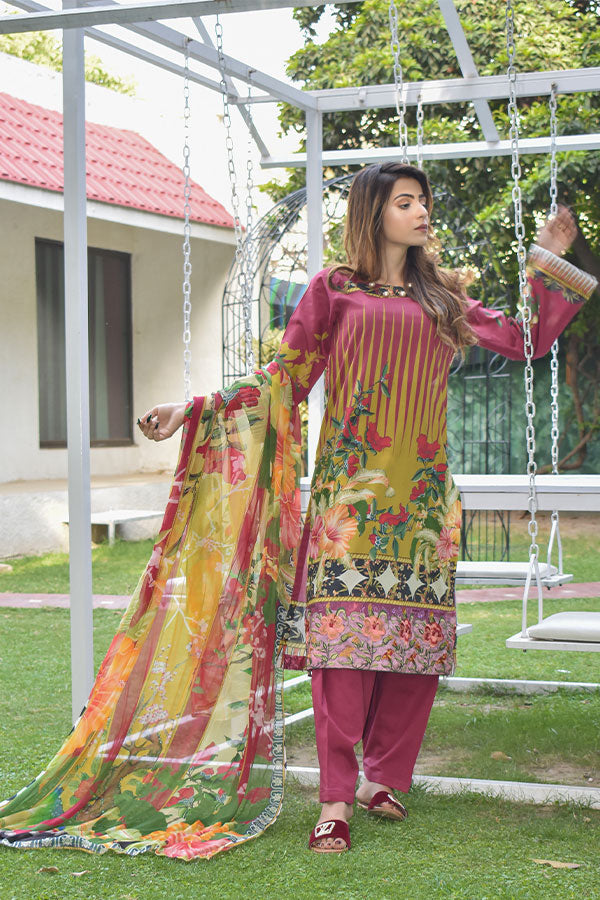Fiza Noor Miraaj Lawn`22 FN#01 – Tradition Stores