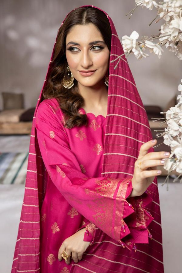 Mi Creation Makhmal Kari Airjet Viscose`23 (Pink) – Tradition Stores