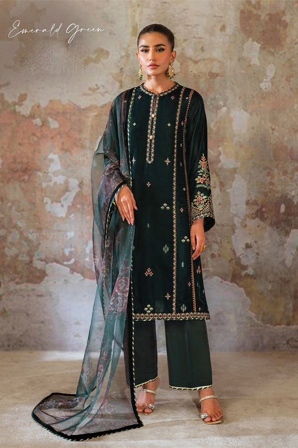 Seran Velmor Unstitched Velvet Formals'24 D#7 – Tradition Stores